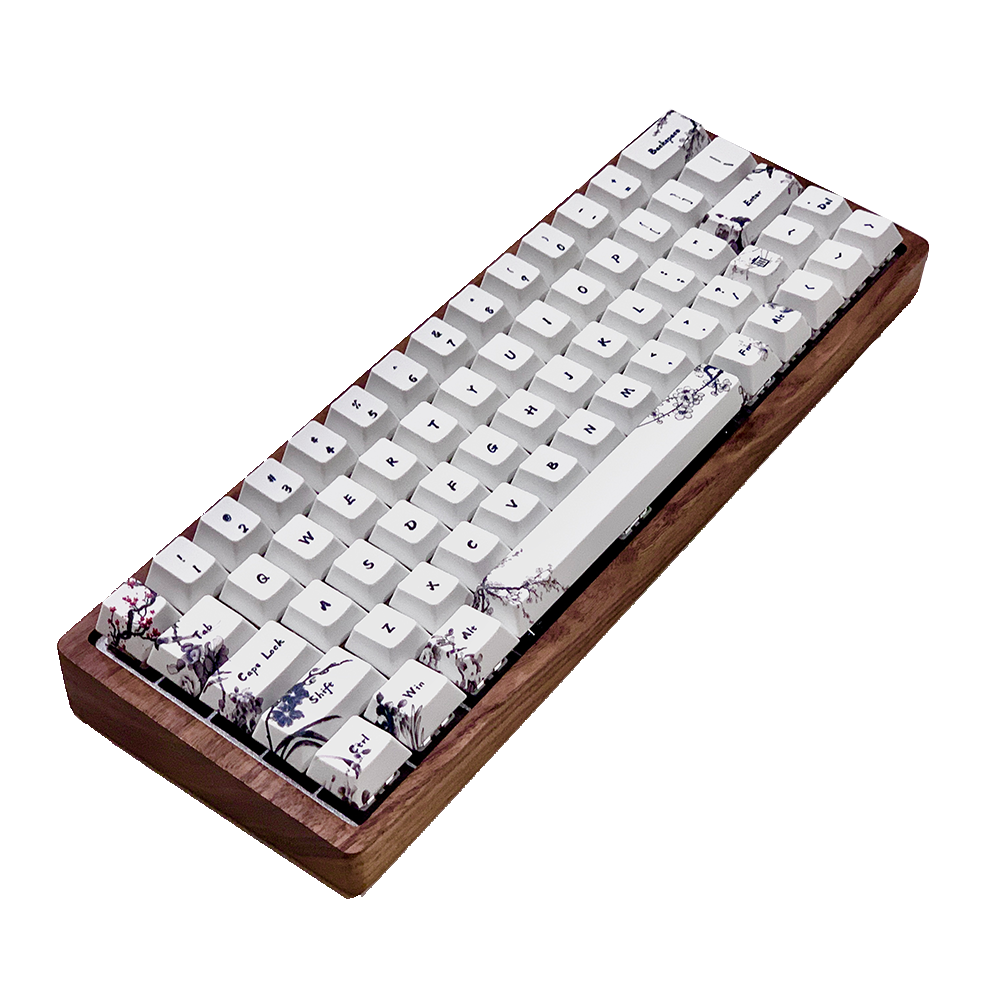 ME64SW Wooden Case RGB Mechanical Keyboard - MillennialEngineers.com ...